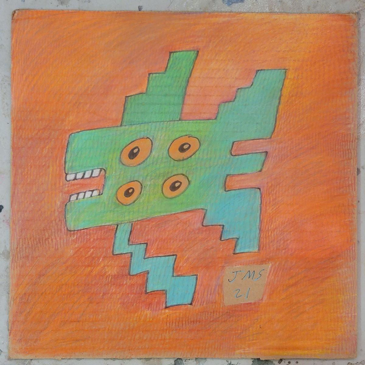 Green-on-Gold Fish – Jon Sarkin :: Fish City Gallery